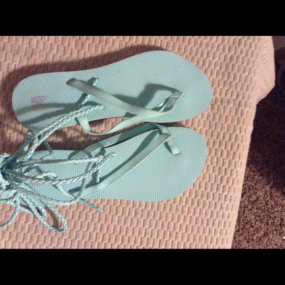 Shoes | Tie Up The Leg Flip Flops | Poshmark
